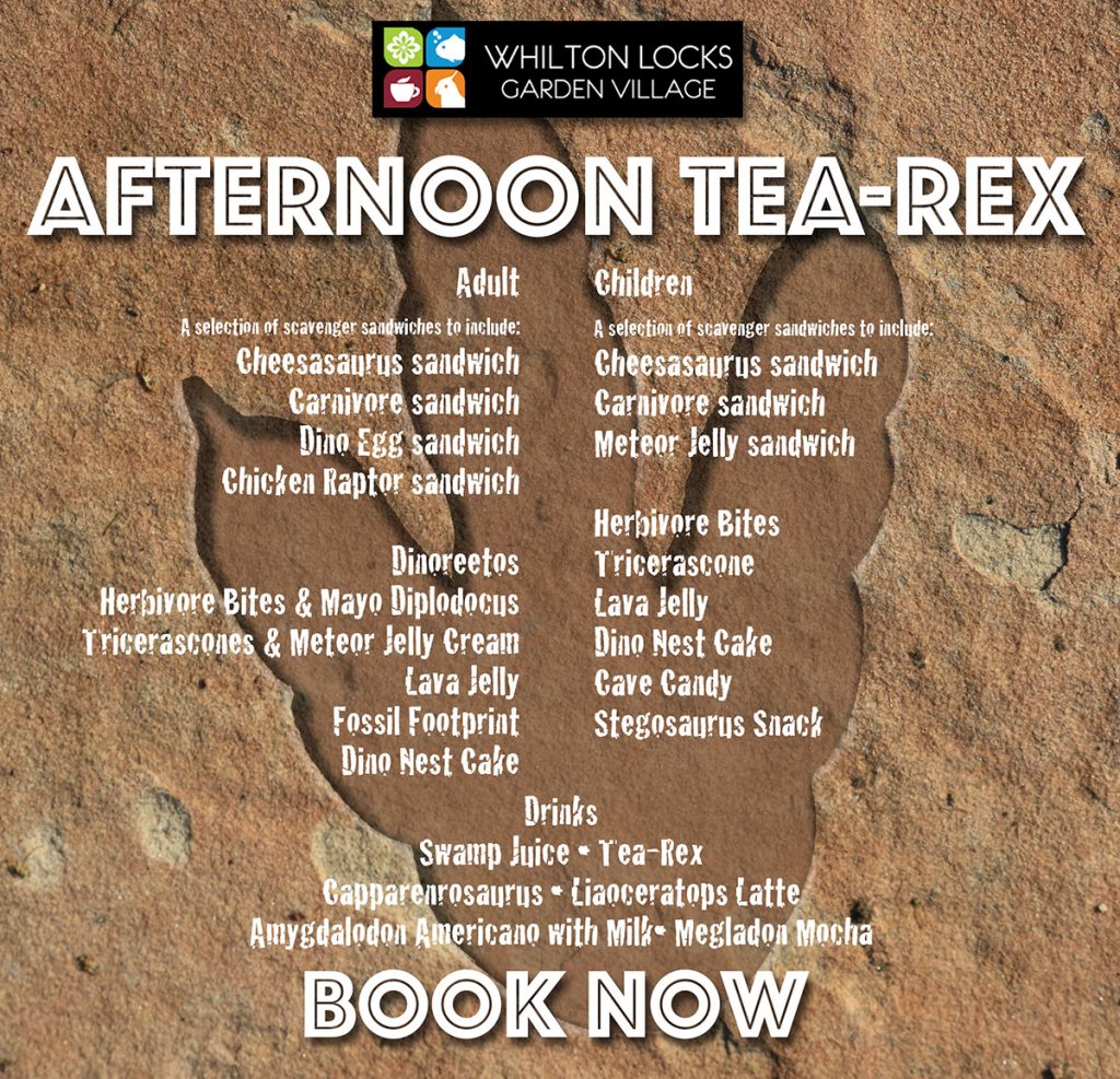 Afternoon Tea-Rex – Whilton Locks Garden Village